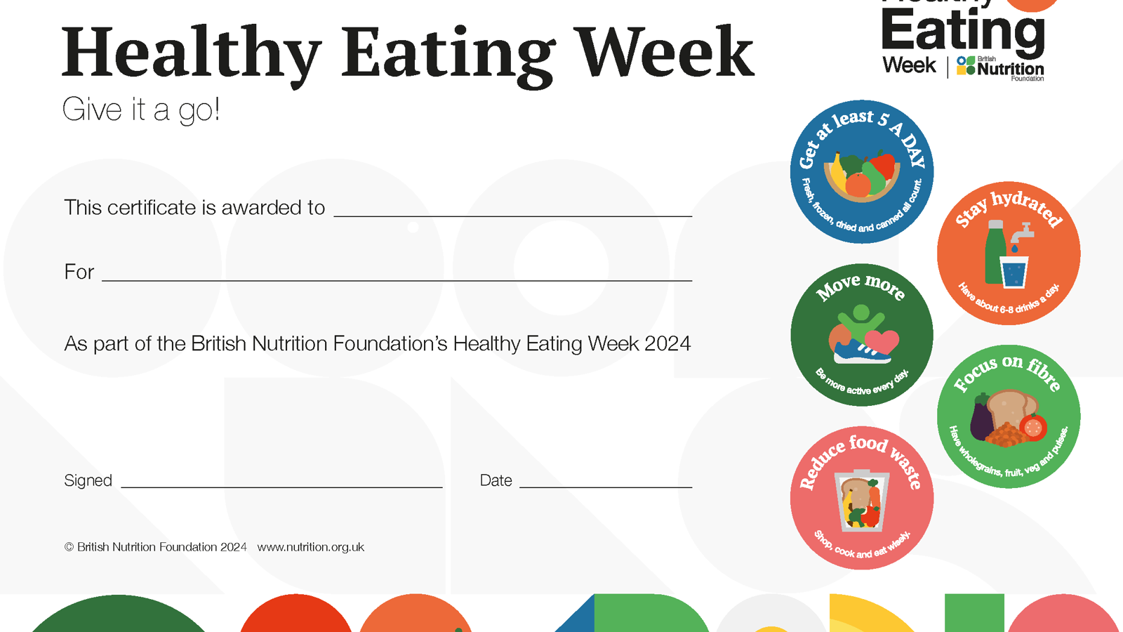 Healthy Eating Week 2024 - Early Years